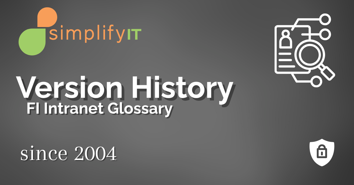 What Is Version History? | SimplifyIT Intranet Glossary