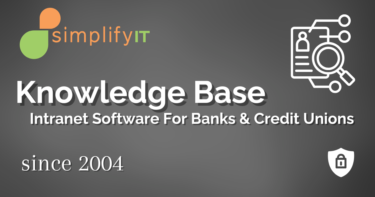 Knowledge Base & Document Management | SimplifyIT Intranet