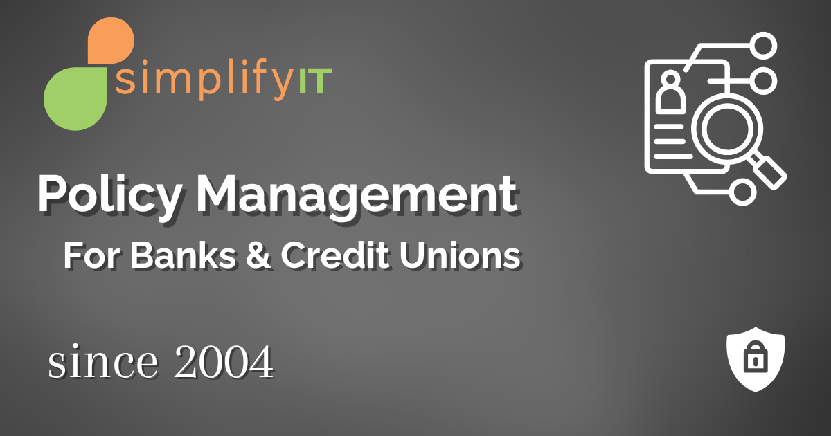 Policy Management Software for Banks and Credit Unions | SimplifyIT